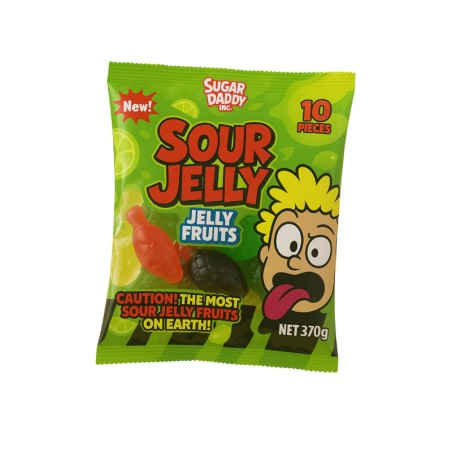 Sugar Daddy Sour Jelly Fruits Sour Bags (350g) | Hello America