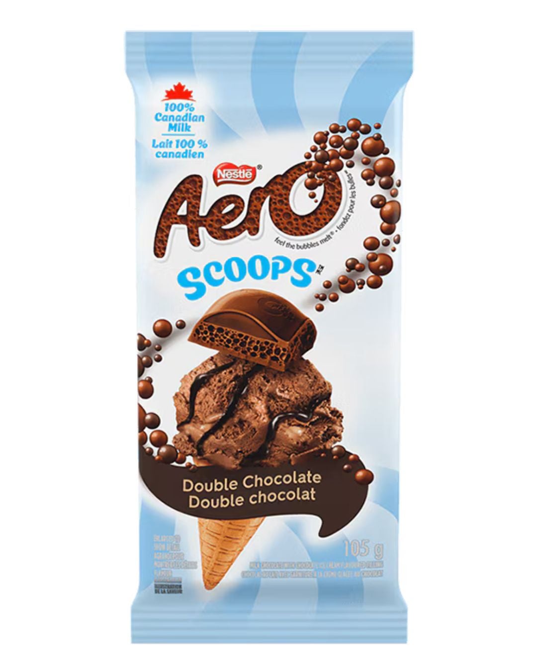 Aero Scoops Double Chocolate- Suklaalevy (105g) | Hello America
